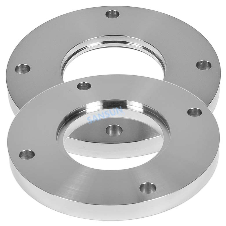 Stainless Steel ISO Bored Blank Bolted Flange-Tapped Vacuum Fittings ...