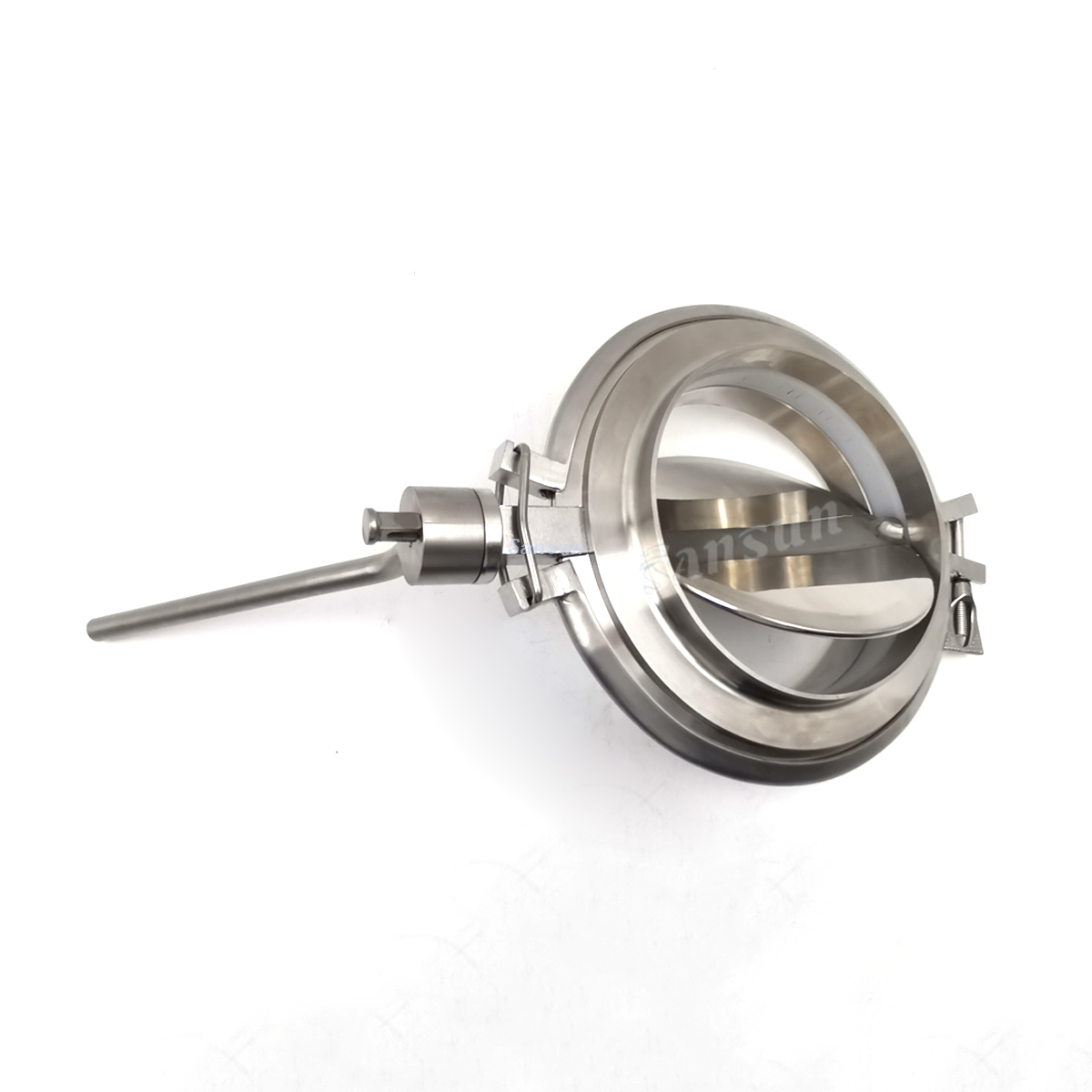 Sanitary Stainless Steel Weld Powder Butterfly Valve from China ...