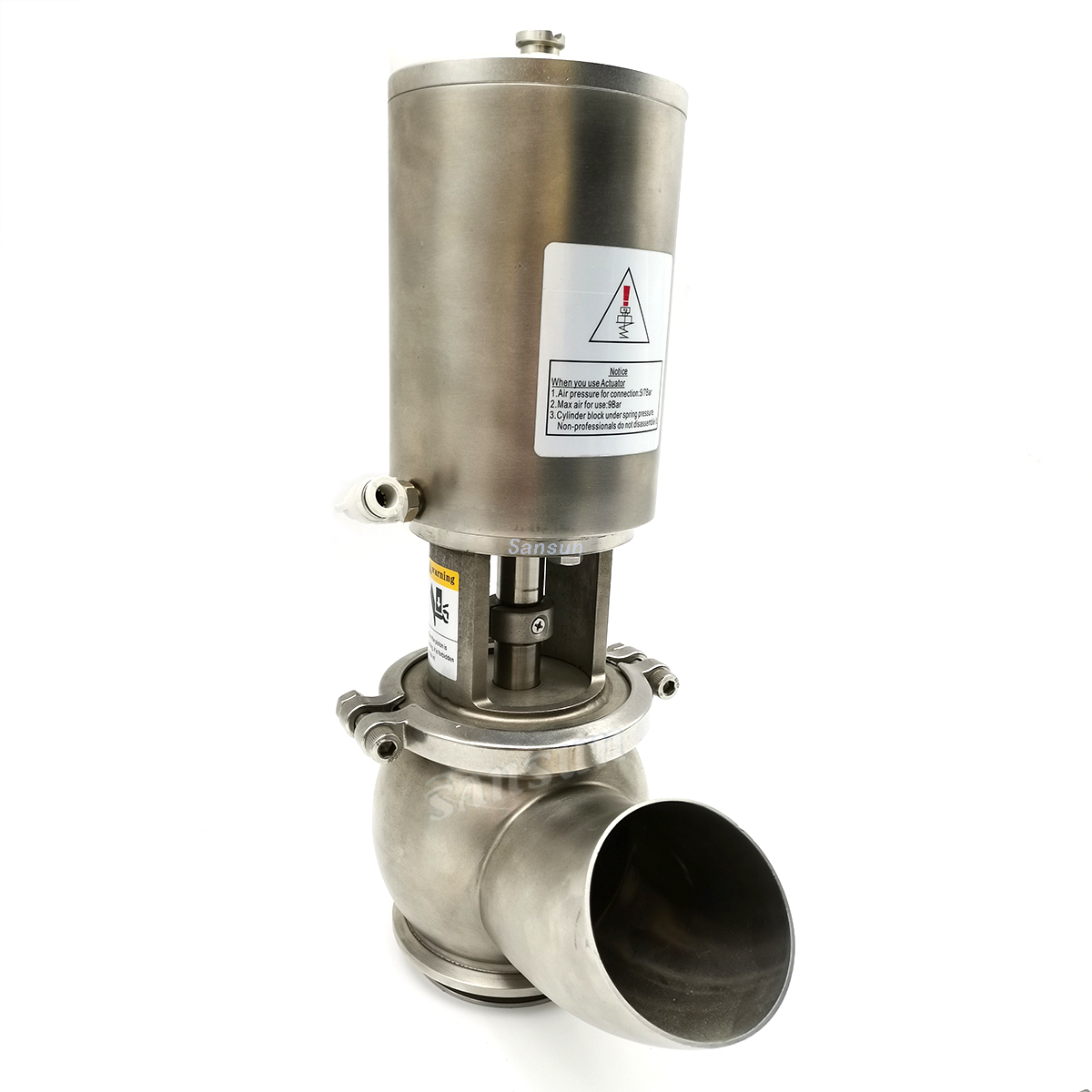 "Pneumatic Tank Bottom Outlet Valve T Type " from China manufacturer ...