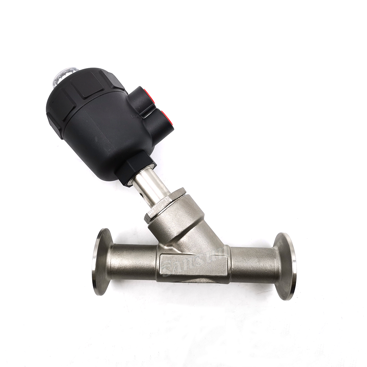 Sanitary Tri-clamp Y Type Angle Seat Valve with Plastic Actuator from ...