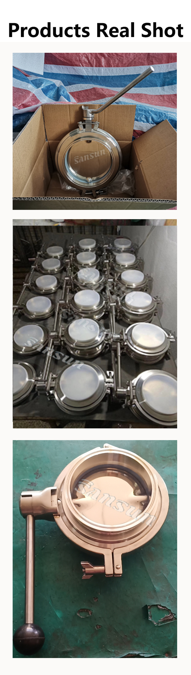 Sanitary Stainless Steel Weld Powder Butterfly Valve from China ...